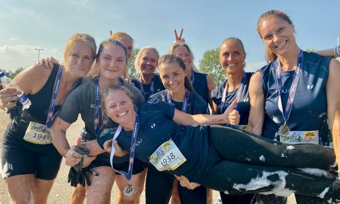 Schou women conquer the Ladies Mud Race with teamwork and a sense of a